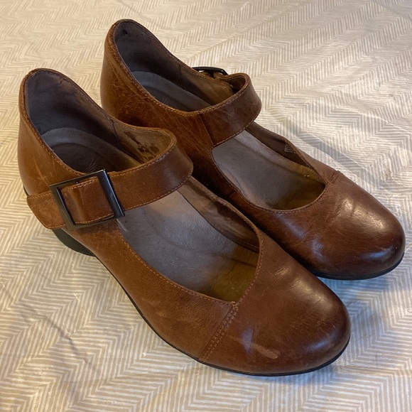 Dansko | Shoes | Dansko Women Fawna Chestnut Burnished Leather Mary ...